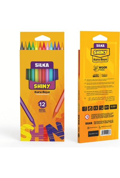 Silka Shıny Kuruboya 12 Renk ART-K00001 Silka Shıny Kuruboya 12 Renk ART-K00001