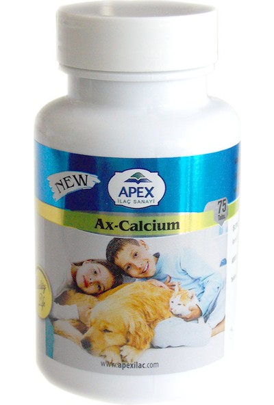 Köpek Kalsiyum Fosfor Katkısı - Ax Calcium 75 Tablet- Köpek Kalsiyum Fosfor Katkısı - Ax Calcium 75 Tablet-