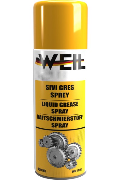 Weil Şeffaf Sıvı Gres Sprey 400 ml Weil Şeffaf Sıvı Gres Sprey 400 ml