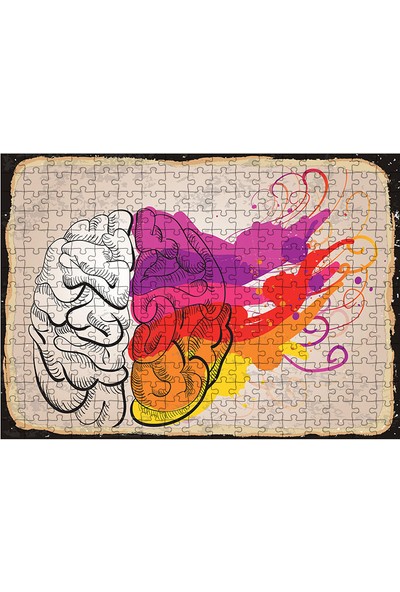 Tablomega Ahşap Mdf Puzzle Yapboz Beynin Renkleri 255 Parça 35*50 cm Tablomega Ahşap Mdf Puzzle Yapboz Beynin Renkleri 255 Parça 35*50 cm