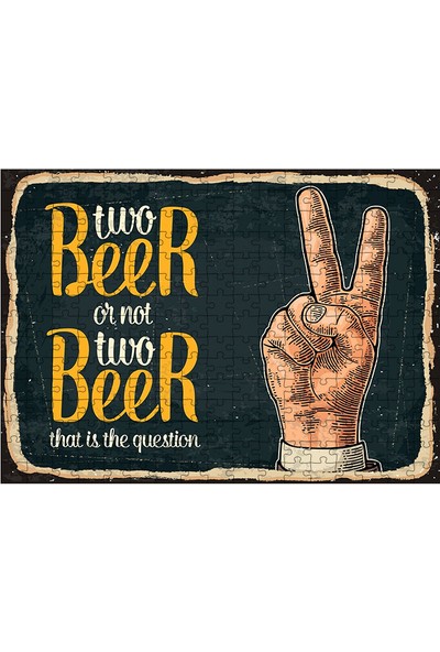 Tablomega Ahşap Mdf Puzzle Yapboz Two Beer Or Not Two Beer 255 Parça 35*50 cm Tablomega Ahşap Mdf Puzzle Yapboz Two Beer Or Not Two Beer 255 Parça 35*50 cm
