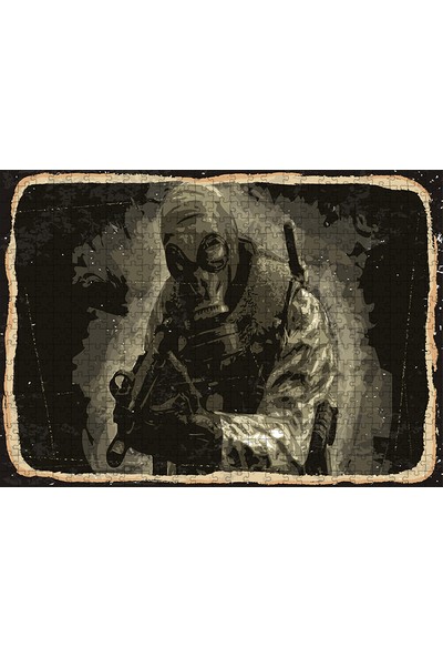 Tablomega Ahşap Mdf Puzzle Yapboz Gaz Maskeli Katil 500 Parça 50*70 cm Tablomega Ahşap Mdf Puzzle Yapboz Gaz Maskeli Katil 500 Parça 50*70 cm