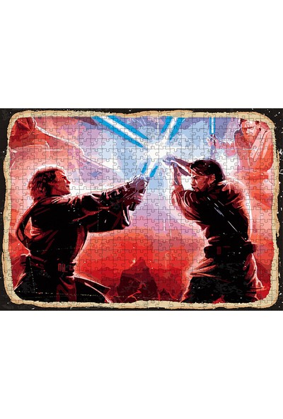 Tablomega Ahşap Mdf Puzzle Yapboz Star Wars Fight 500 Parça 50*70 cm Tablomega Ahşap Mdf Puzzle Yapboz Star Wars Fight 500 Parça 50*70 cm