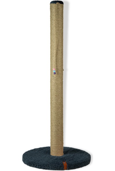 Pugalo Tırmalama Pugalo 80 cm Tırmalama Tahtası Silindir Taban Uzun Catnipli Tırmalama Tahtası Antrasit