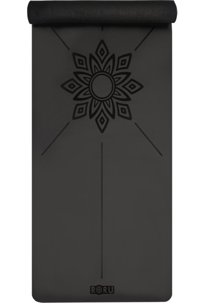 RORU Concept Sun Series Profesyonel Yoga Matı 5mm - Siyah RORU Concept Sun Series Profesyonel Yoga Matı 5mm - Siyah