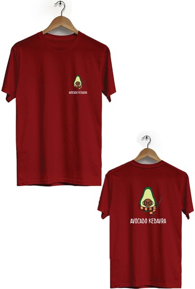 Hero Tasarım Avocado Kedavra Ön Arka Baskılı Kısa Kol Tişört BLL3438 Bordo 3xl Hero Tasarım Avocado Kedavra Ön Arka Baskılı Kısa Kol Tişört BLL3438 Bordo 3xl