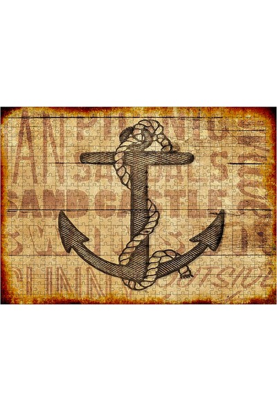 Tablomega Ahşap Mdf Puzzle Yapboz Denizci Simgesi 500 Parça 50*70 cm Tablomega Ahşap Mdf Puzzle Yapboz Denizci Simgesi 500 Parça 50*70 cm