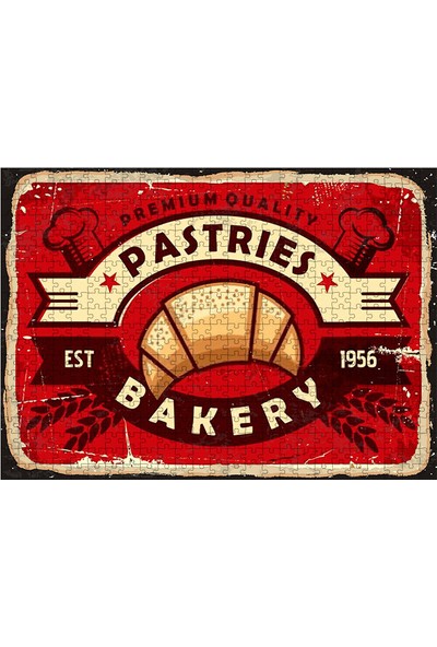 Tablomega Ahşap Mdf Puzzle Yapboz Pastries Bakery 500 Parça 50*70 cm Tablomega Ahşap Mdf Puzzle Yapboz Pastries Bakery 500 Parça 50*70 cm