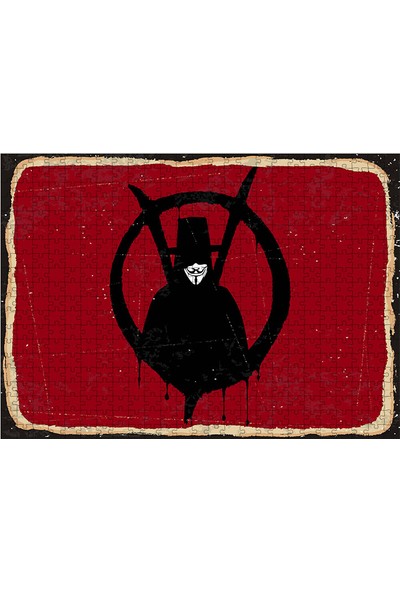 Tablomega Ahşap Mdf Puzzle Yapboz V For Vendetta 500 Parça 50*70 cm Tablomega Ahşap Mdf Puzzle Yapboz V For Vendetta 500 Parça 50*70 cm