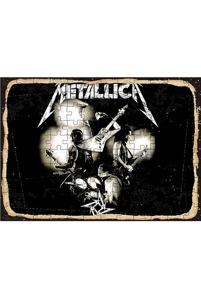 Tablomega Ahşap Mdf Puzzle Yapboz Metallica 120 Parça 25*35 cm Tablomega Ahşap Mdf Puzzle Yapboz Metallica 120 Parça 25*35 cm