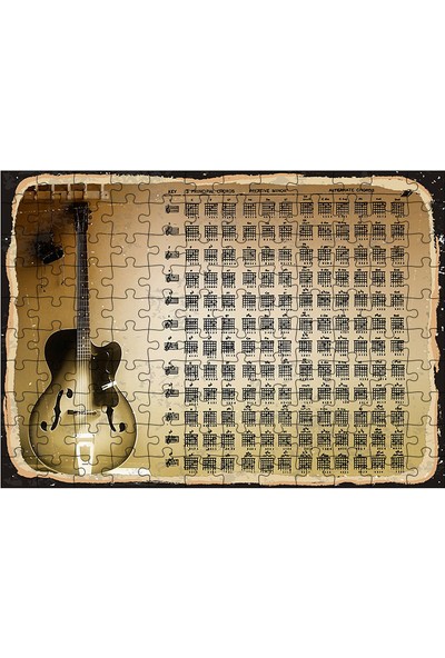 Tablomega Ahşap Mdf Puzzle Yapboz Müzik Notaları 120 Parça 25*35 cm Tablomega Ahşap Mdf Puzzle Yapboz Müzik Notaları 120 Parça 25*35 cm