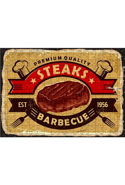 Tablomega Ahşap Mdf Puzzle Yapboz Barbekü 255 Parça 35*50 cm