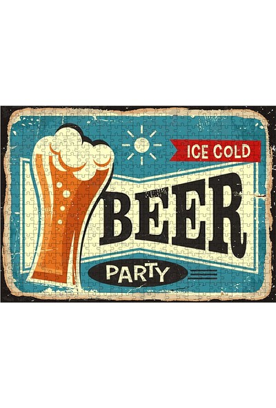 Tablomega Ahşap Mdf Puzzle Yapboz Bira Partisi 500 Parça 50*70 cm Tablomega Ahşap Mdf Puzzle Yapboz Bira Partisi 500 Parça 50*70 cm