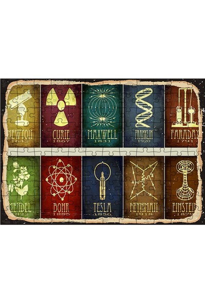 Tablomega Ahşap Mdf Puzzle Yapboz Bilimin Öncüleri 120 Parça 25*35 cm