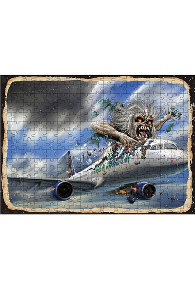 Tablomega Ahşap Mdf Puzzle Yapboz Iron Maidon 255 Parça 35*50 cm