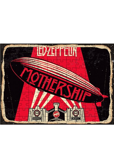 Tablomega Ahşap Mdf Puzzle Yapboz LED Zeppelin 120 Parça 25*35 cm Tablomega Ahşap Mdf Puzzle Yapboz LED Zeppelin 120 Parça 25*35 cm