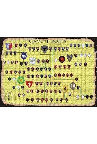 Tablomega Ahşap Mdf Puzzle Yapboz Game Of Thrones 500 Parça 50*70 cm Tablomega Ahşap Mdf Puzzle Yapboz Game Of Thrones 500 Parça 50*70 cm