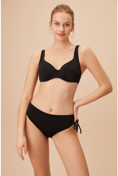 Suwen Yanı Büzgülü Bikini Alt