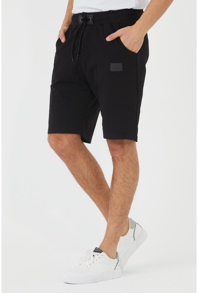 Maesse Erkek Siyah Günlük Şort