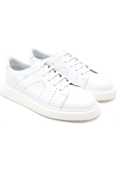 Desa Parker Beyaz Erkek Deri Spor Ayakkabı