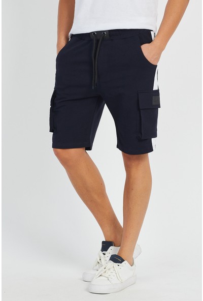 Maesse Erkek Lacivert Kargo Cepli Günlük Şort