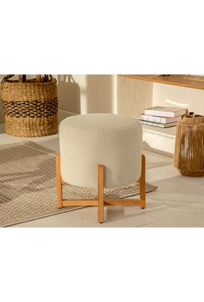 Chelsea Puf 45X45X45 cm Bej