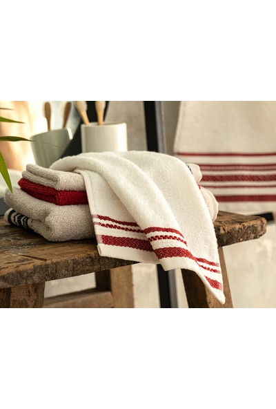 English Home Polka Dot Pamuklu El Havlusu 30X40 cm Ekru