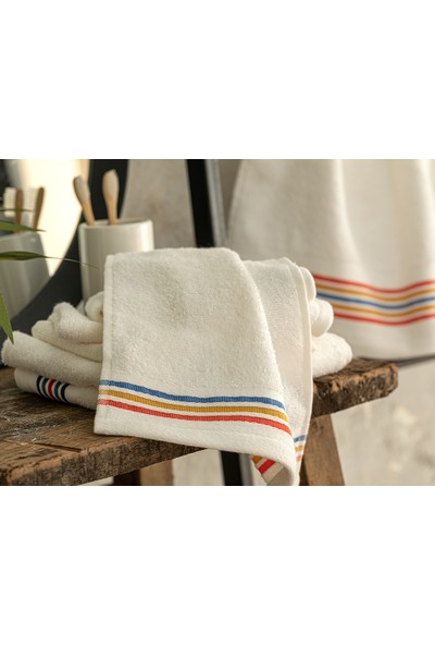 English Home Striped Pamuklu El Havlusu 30X40 cm Ekru - Turuncu English Home Striped Pamuklu El Havlusu 30X40 cm Ekru - Turuncu