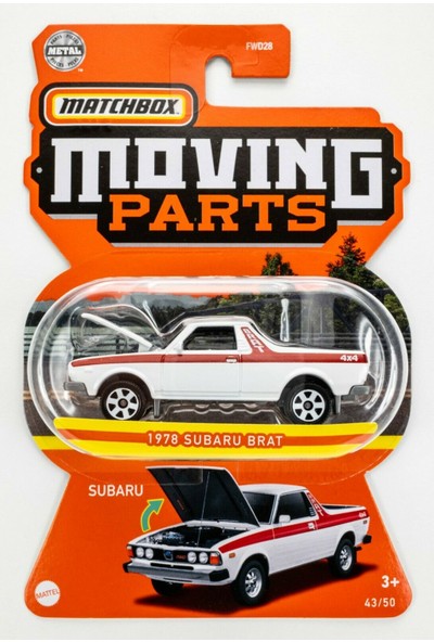Matchbox Moving Parts Hareketli Parçalar 1978 Subaru Brat FWD28