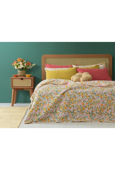 English Home Wild Flowers King Size Çok Amaçlı Örtü 240X220 cm Pembe English Home Wild Flowers King Size Çok Amaçlı Örtü 240X220 cm Pembe