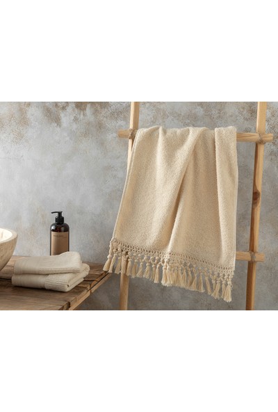 English Home Eaves Pamuklu Saçaklı Yüz Havlusu 50X70 cm Bej English Home Eaves Pamuklu Saçaklı Yüz Havlusu 50X70 cm Bej