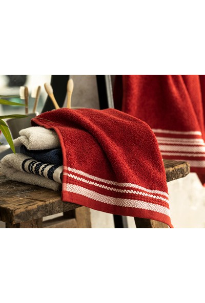 English Home Polka Dot Pamuklu El Havlusu 30X40 cm Kiremit