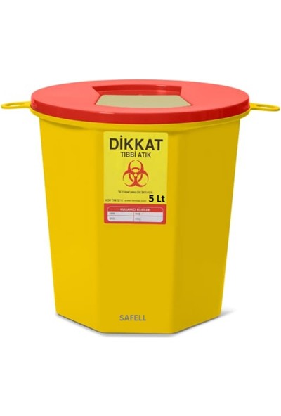 Sos Tedarik Tıbbi Atık Kovası 5 Lt 10 Adet Sos Tedarik Tıbbi Atık Kovası 5 Lt 10 Adet