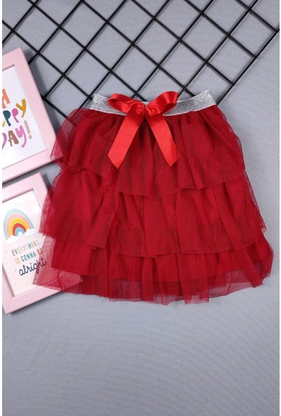 Kız Çocuk Fiyonklu Tütü Tüllü Etek