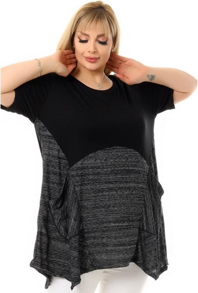 Kheos Çift Renk Bloklu Cepli Yuvarlak Yaka Asimetrik Rahat ve Dökümlü Kesim Likralı Uzun Kol Esnek Bluz Kheos Çift Renk Bloklu Cepli Yuvarlak Yaka Asimetrik Rahat ve Dökümlü Kesim Likralı Uzun Kol Esnek Bluz