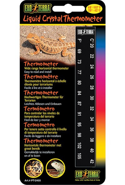Exoterra Yatay Dijital Termometre-Zoo