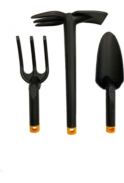 3 Parça Bahçe Seti - Çapa Tırmık Kürek Set- 3 Parça Bahçe Seti - Çapa Tırmık Kürek Set-