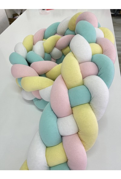 Meleğin Işıklı Topları 200 cm 4'lü Örgü Koruma / Beşik - Yatak Koruyucu Meleğin Işıklı Topları 200 cm 4'lü Örgü Koruma / Beşik - Yatak Koruyucu