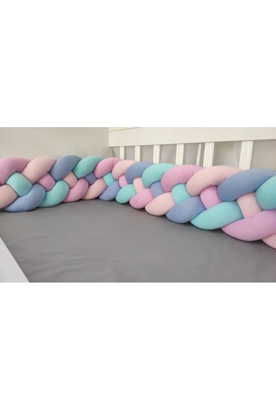 Meleğin Işıklı Topları 600 cm 4'lü Örgü Koruma /100X200 Montessori Yatak Koruyucu