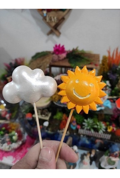 Himi Teraryum Objeleri Güneş Bulut Teraryum Obje Teraryum Malzemeleri Teraryum Minyatürleri Süsleri Saksı Süsü