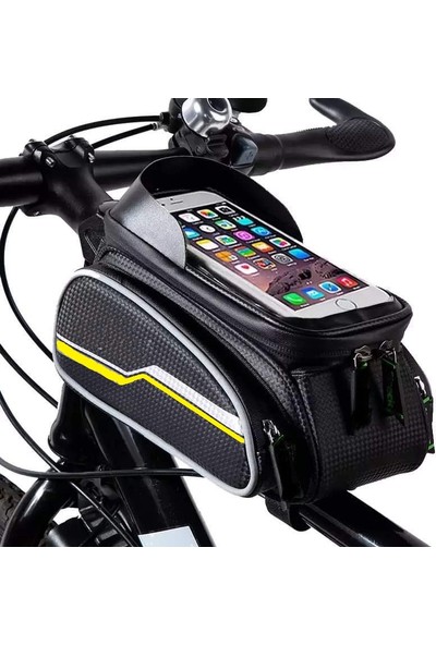 6 Inç Su Geçirmez Dokunmatik Ekran Bisiklet Kadro Üstü Çanta