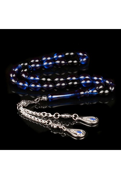 Tesbihcibaba Gece Mavisi Ateş Kehribarı Tesbih Tesbihcibaba Gece Mavisi Ateş Kehribarı Tesbih