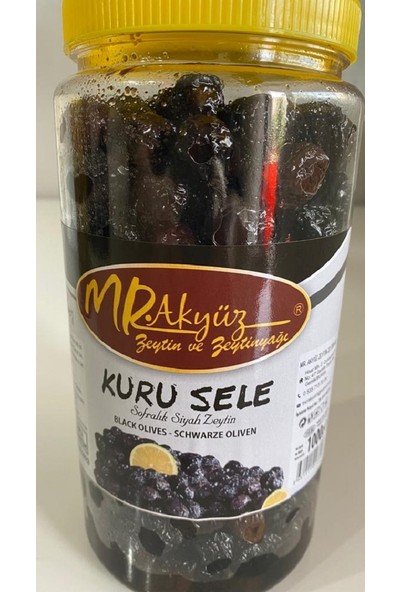 Mr. Akyüz Kuru Sele Siyah Zeytin 1 kg (Çok Az Tuzlu)
