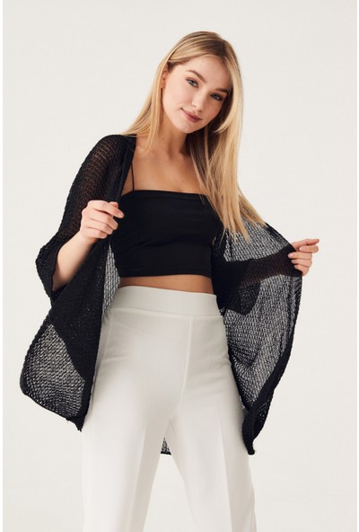 Yarasa Kol Salaş Triko Hırka