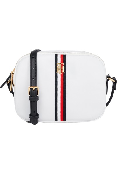 Tommy Hilfiger AW0AW113340K7 Beyaz Kadın Çapraz Çanta