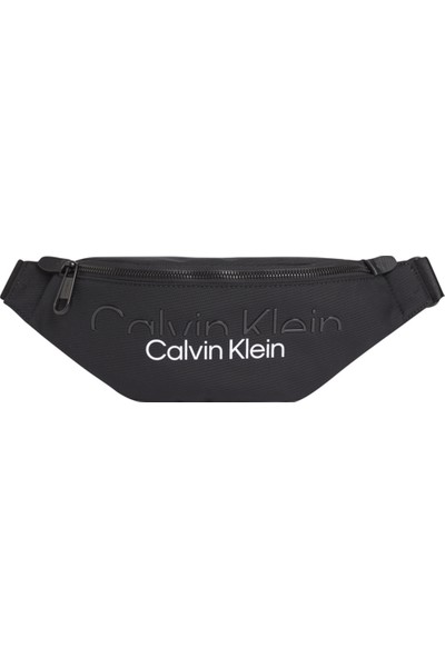 Calvin Klein Logolu Ayarlanabilir Askılı Bel Çantası Erkek BEL ÇANTASI K50K508714 BAX