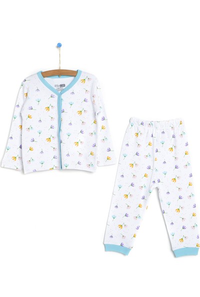 Hellobaby Basic Kız Bebek Çıtçıtlı Pijama Takımı
