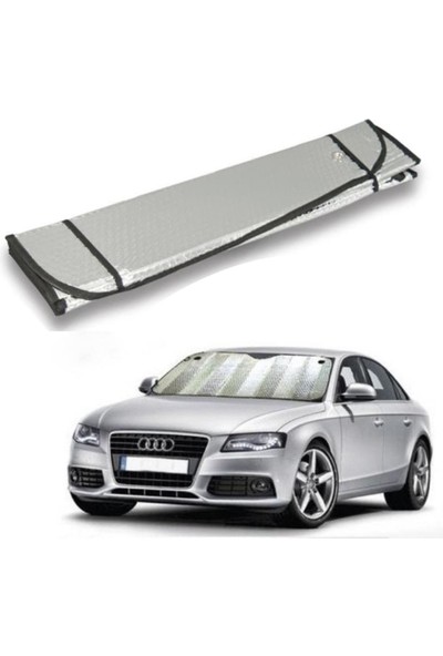 Araba Ön Cam Güneşliği Oto Metalize Alüminyum Katlanabilir Güneşten Koruyucu Perde Güneşlik 130X60CM-