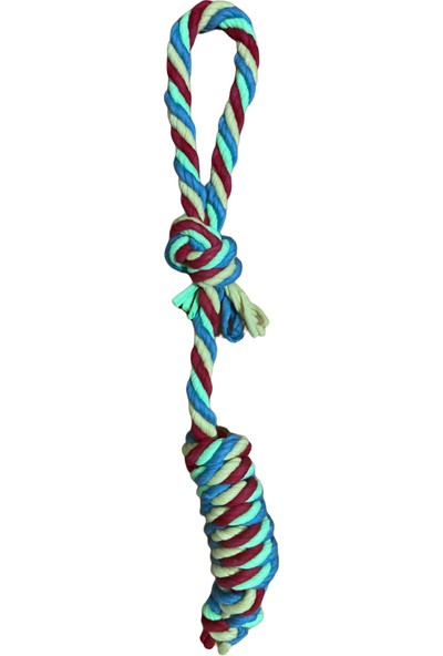 Penye Halat Çekiştirme Halatı Düğümlü Köpek Oyuncağı 45CM Penye Halat Çekiştirme Halatı Düğümlü Köpek Oyuncağı 45CM