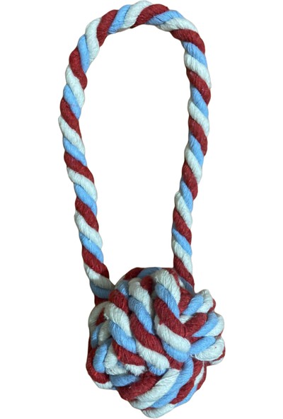 Pamuk Örgü Top Çekiştirme Halatı (25CM) Pamuk Örgü Top Çekiştirme Halatı (25CM)